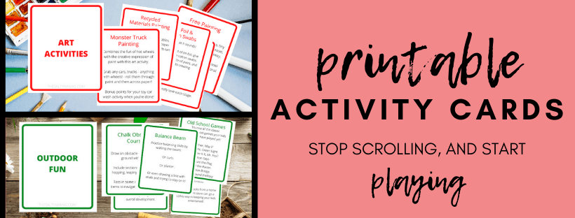 Easy Activity Cards for Kids – The Salty Mamas