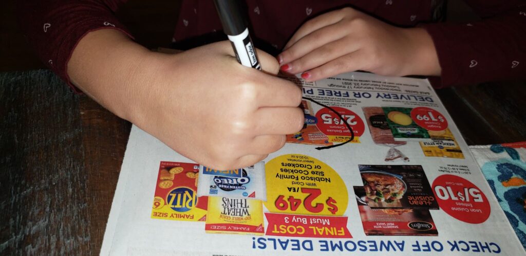 FREE Cutting and Pasting Activity Using Grocery Ads – The Salty Mamas